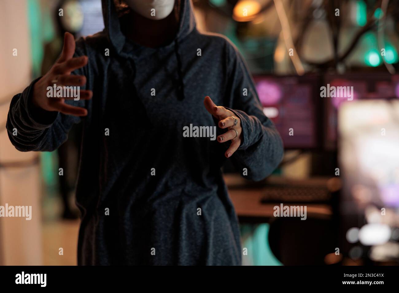 Cybercrime Internet Fraud Online Scam Criminal Hacking Server Breaking Into Computer System