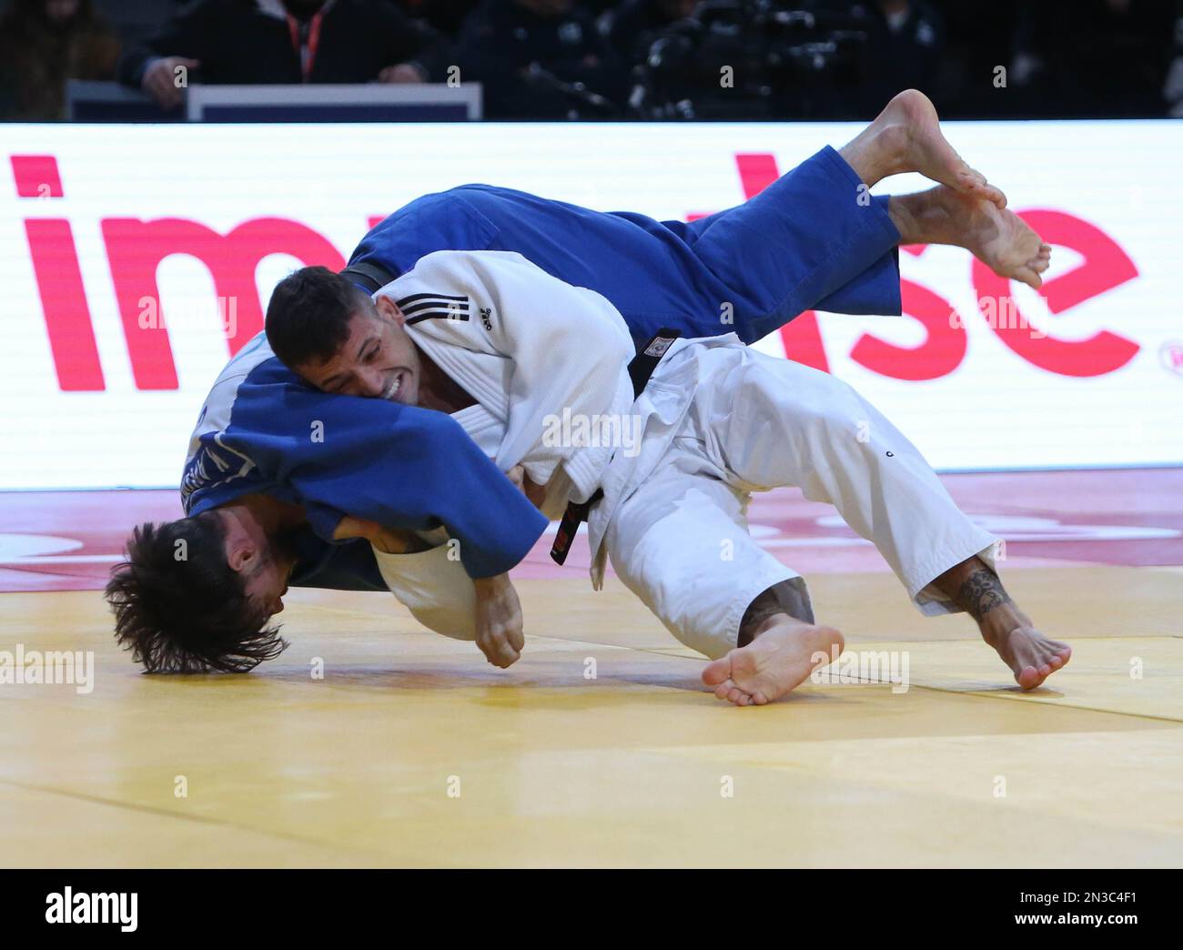 Kyprianos Andreou of Chypre and Daniel Cargnin of Brazil during the ...