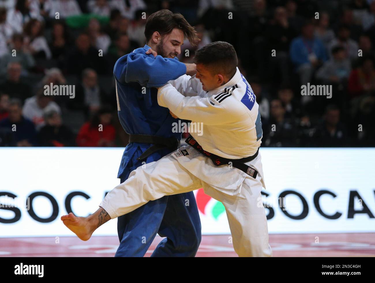 Kyprianos Andreou of Chypre and Daniel Cargnin of Brazil during the ...