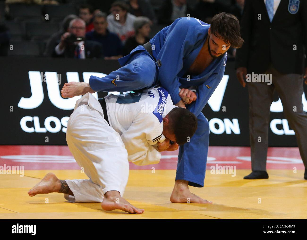 Kyprianos Andreou of Chypre and Daniel Cargnin of Brazil during the ...