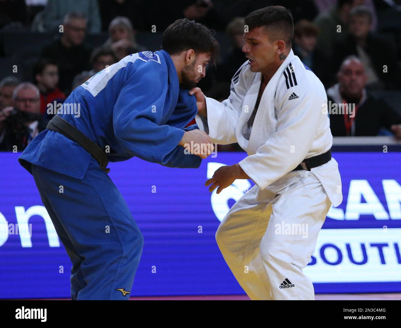 Kyprianos Andreou of Chypre and Daniel Cargnin of Brazil during the ...
