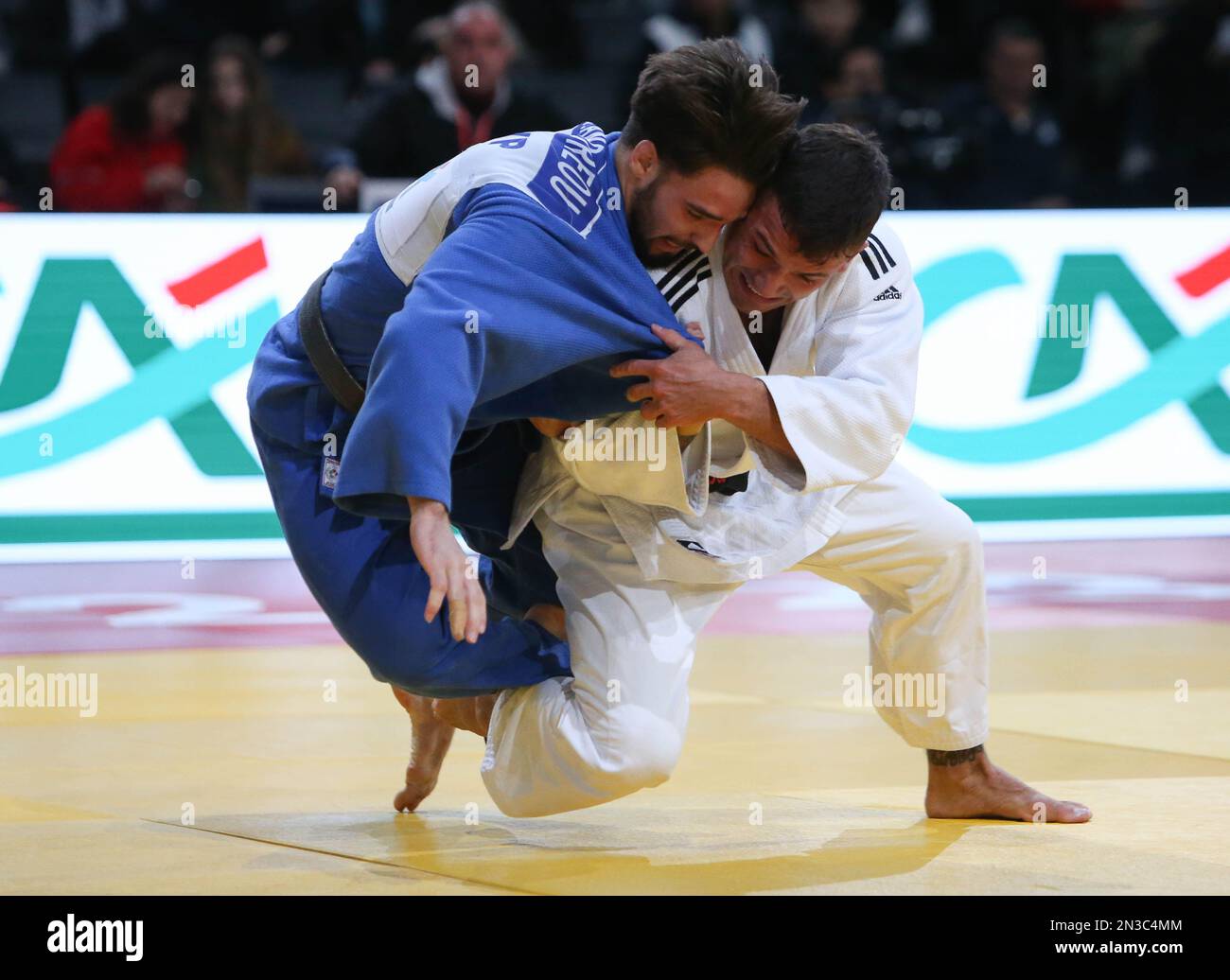 Kyprianos Andreou of Chypre and Daniel Cargnin of Brazil during the ...