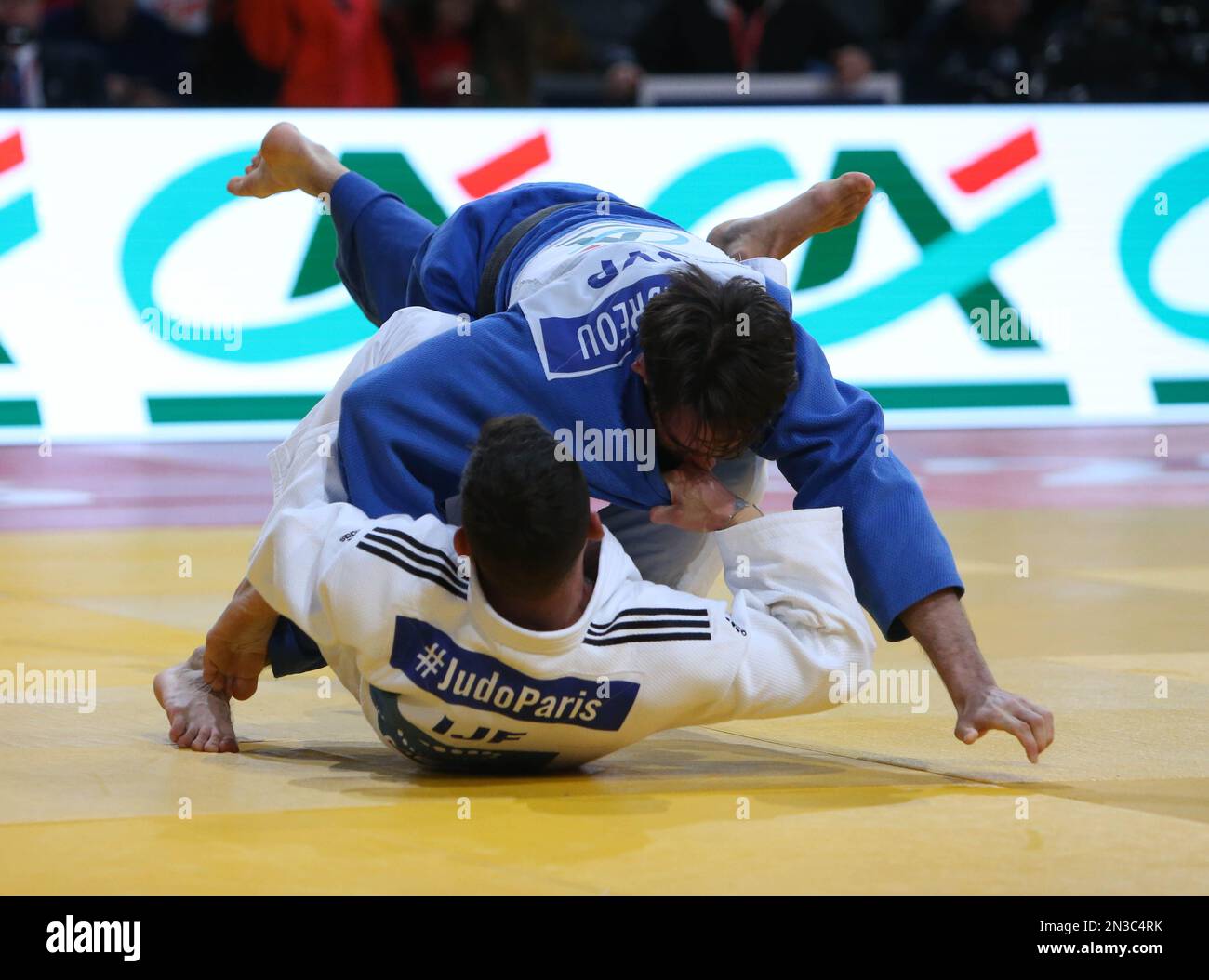 Kyprianos Andreou of Chypre and Daniel Cargnin of Brazil during the ...