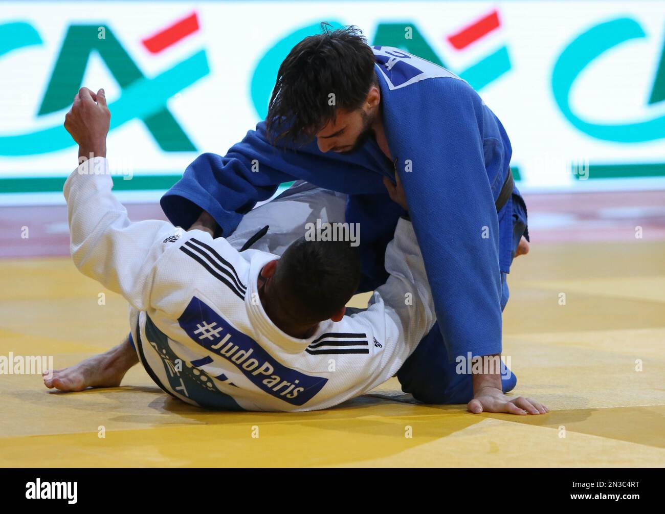 Kyprianos Andreou of Chypre and Daniel Cargnin of Brazil during the ...