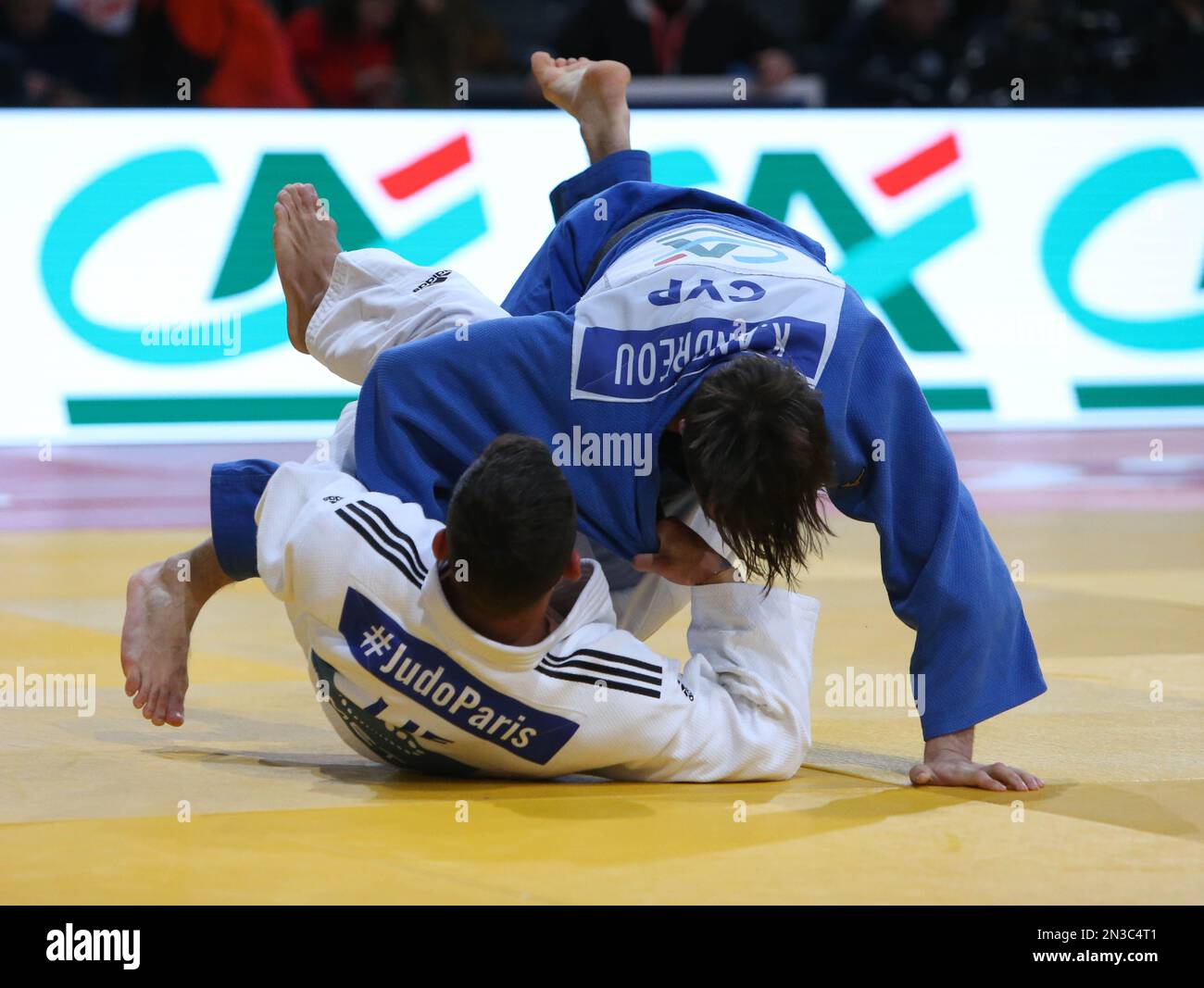 Kyprianos Andreou of Chypre and Daniel Cargnin of Brazil during the ...