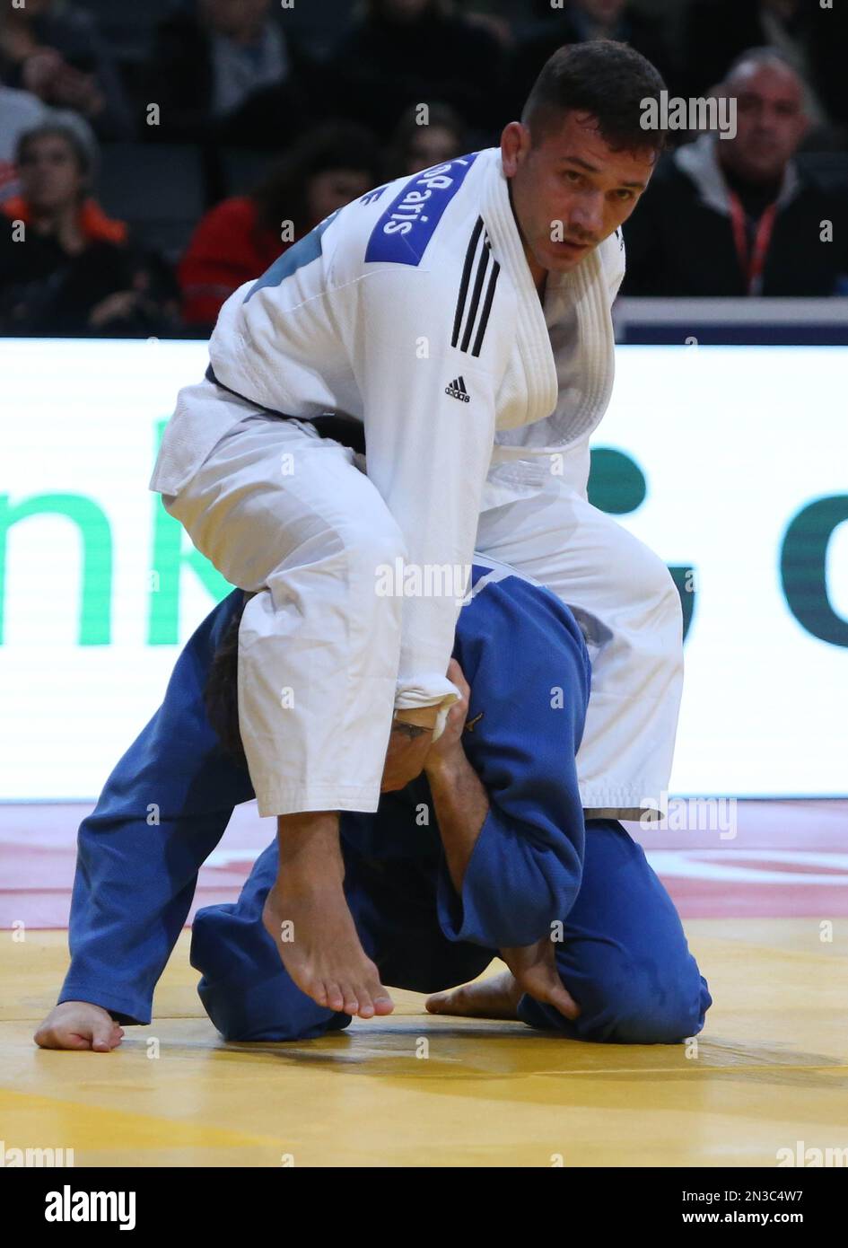 Kyprianos Andreou of Chypre and Daniel Cargnin of Brazil during the ...