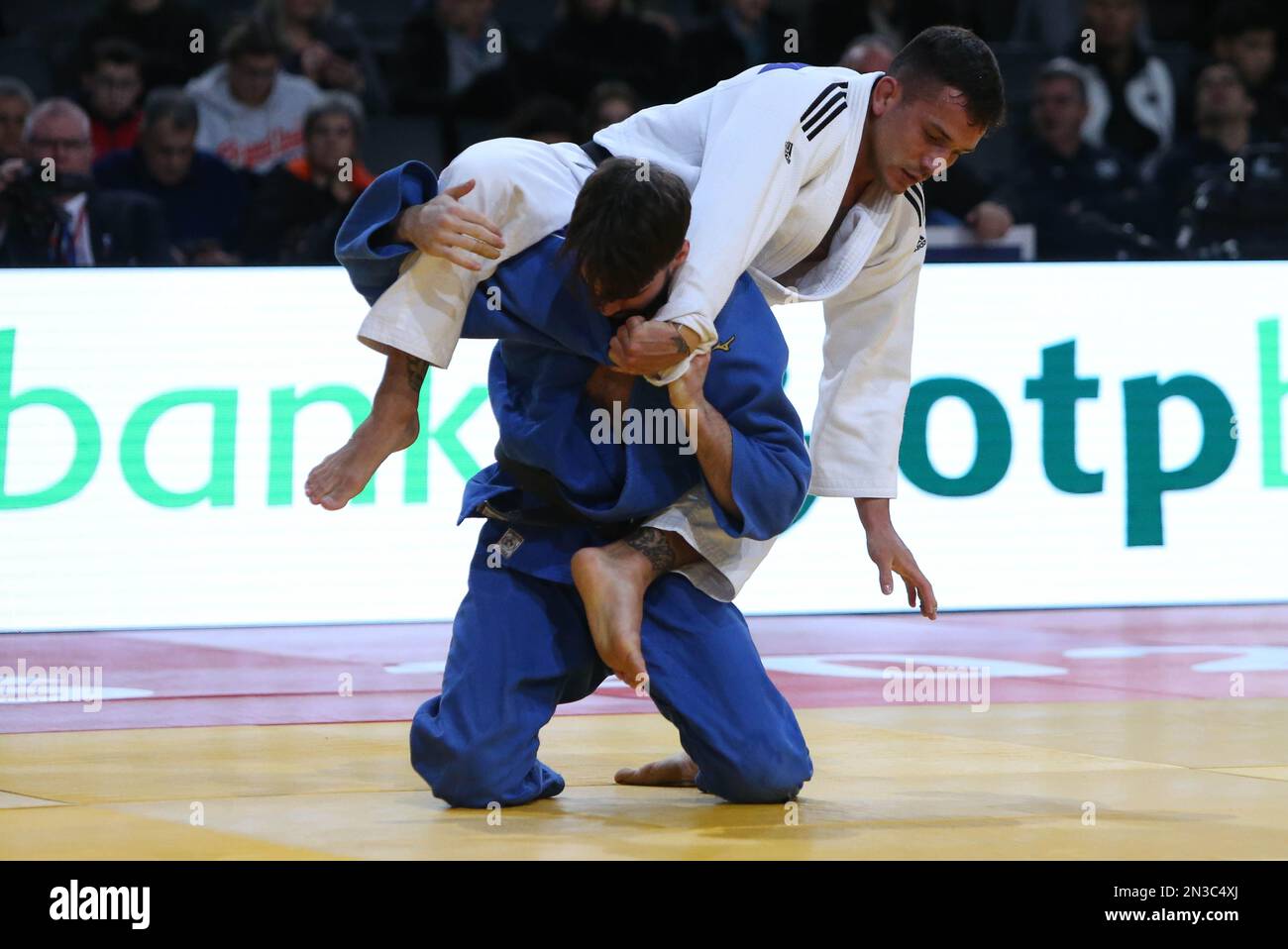 Kyprianos Andreou of Chypre and Daniel Cargnin of Brazil during the ...