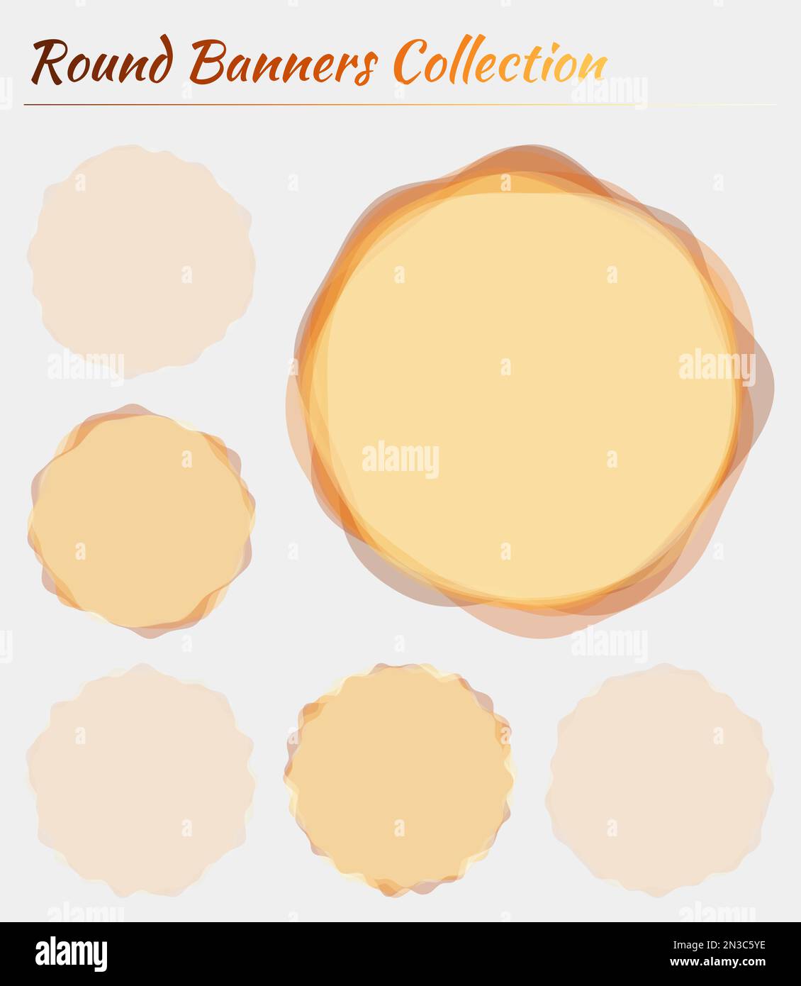 Vector bright banners with circle Stock Vector Images - Alamy