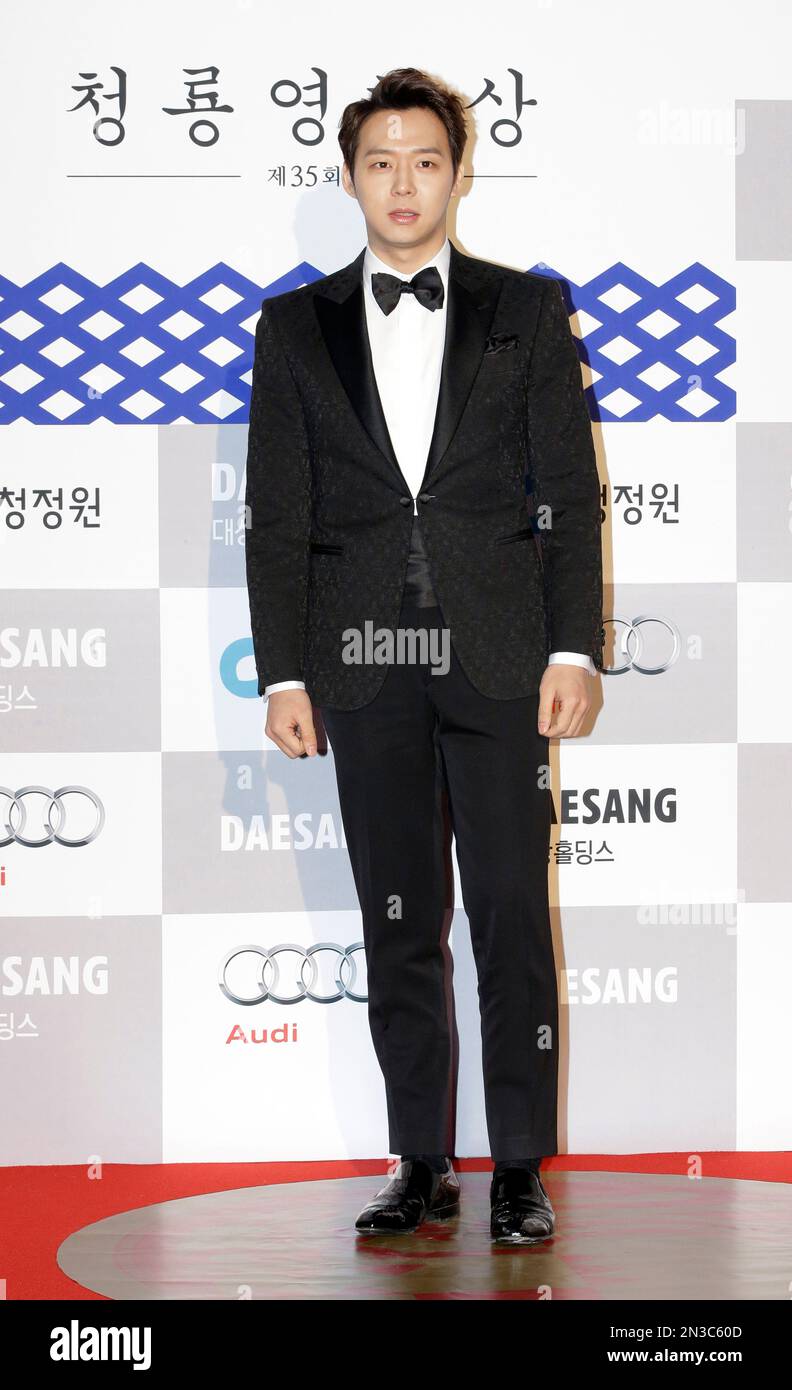 South Korean actor and member of K-pop boy group JYJ Park Yu-chun poses ...