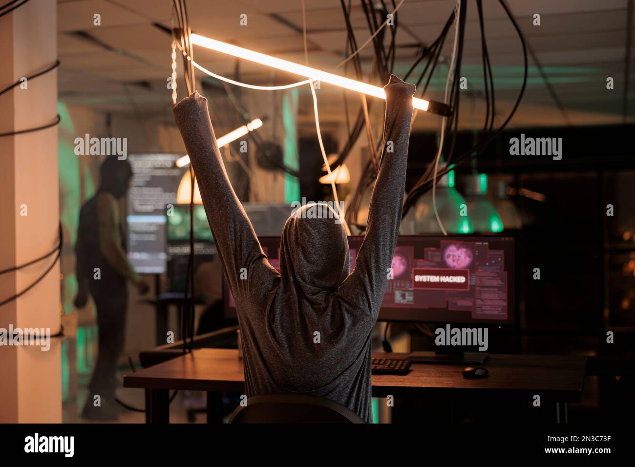 Successful Computer System Password Hacking Internet Criminal