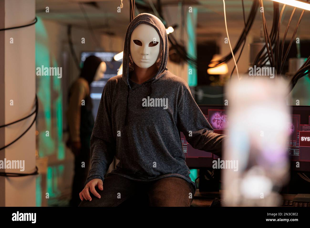 Cybercriminal calling victim and asking for ransom, threatening to ...