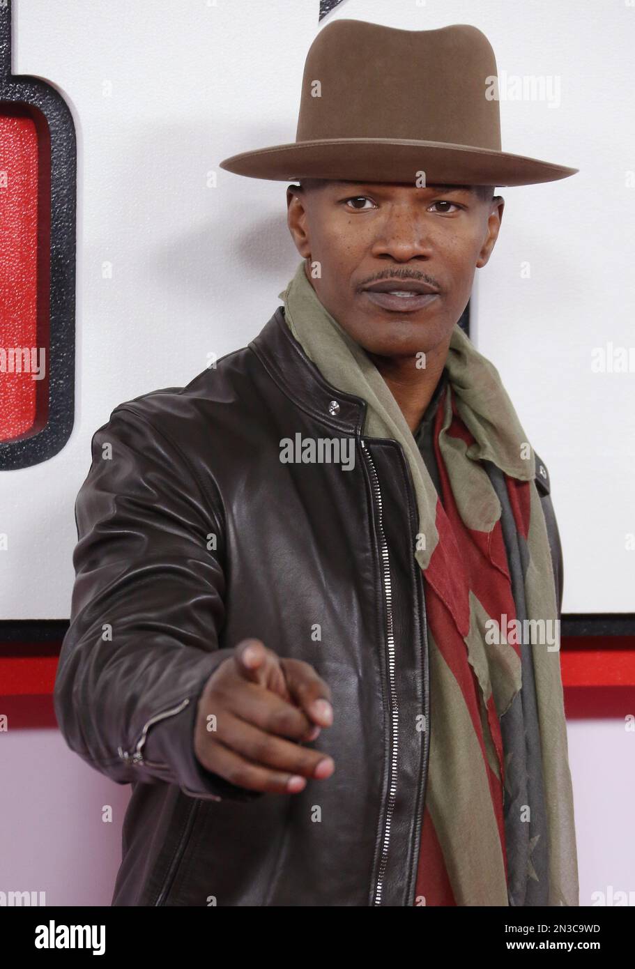 Actor Jamie Foxx poses for photographs during a photo call for the film ...