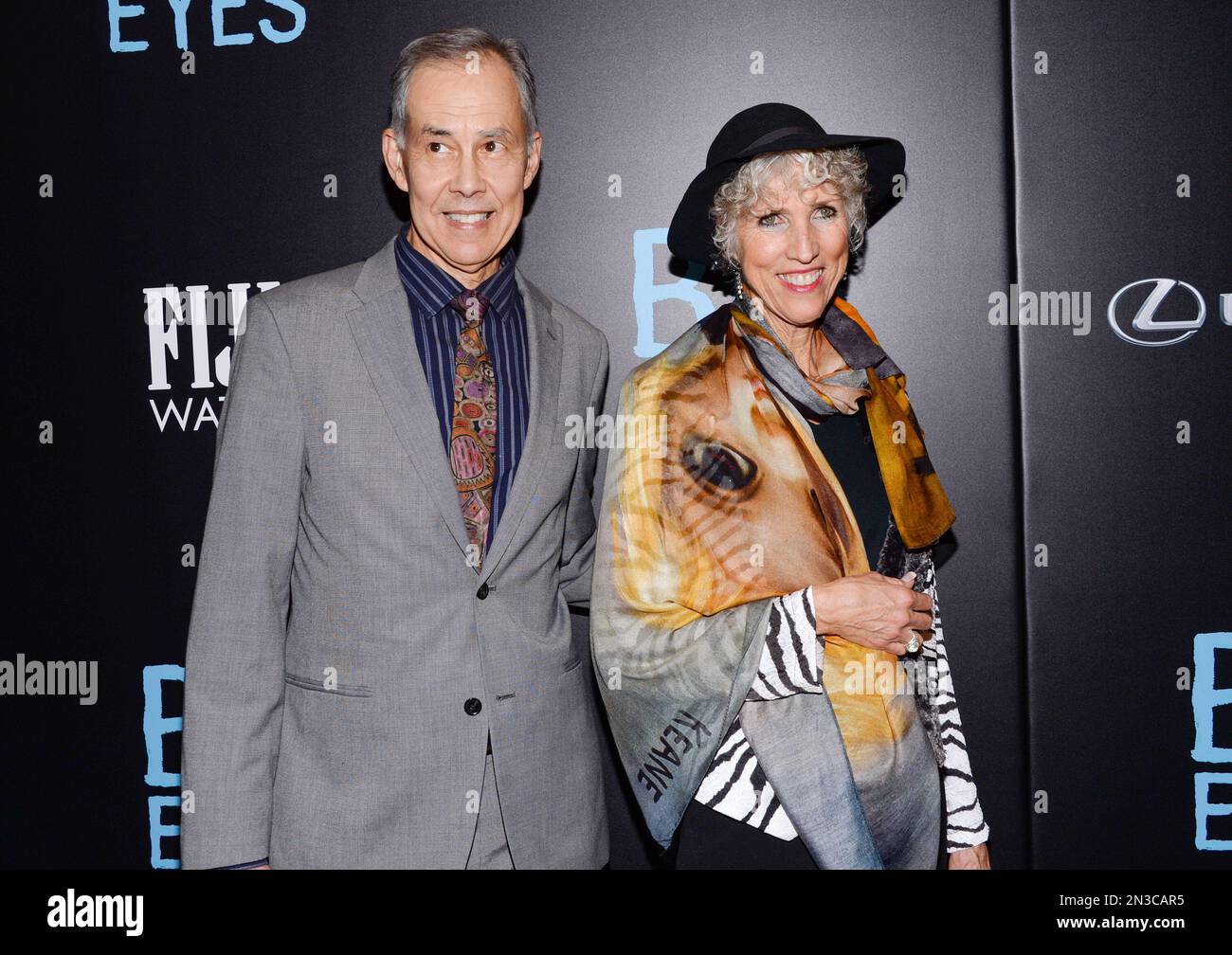 Jane Ulbrich and guest attend the "Big Eyes" premiere at the Museum of ...