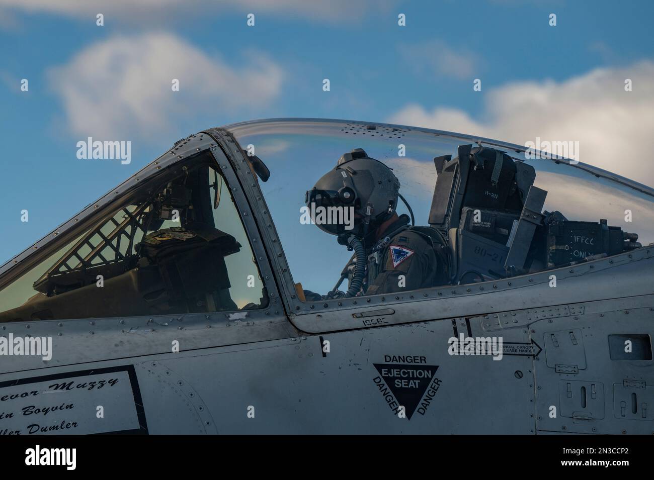 An A-10C Thunderbolt II pilot, assigned to the 354th Fighter Squadron ...