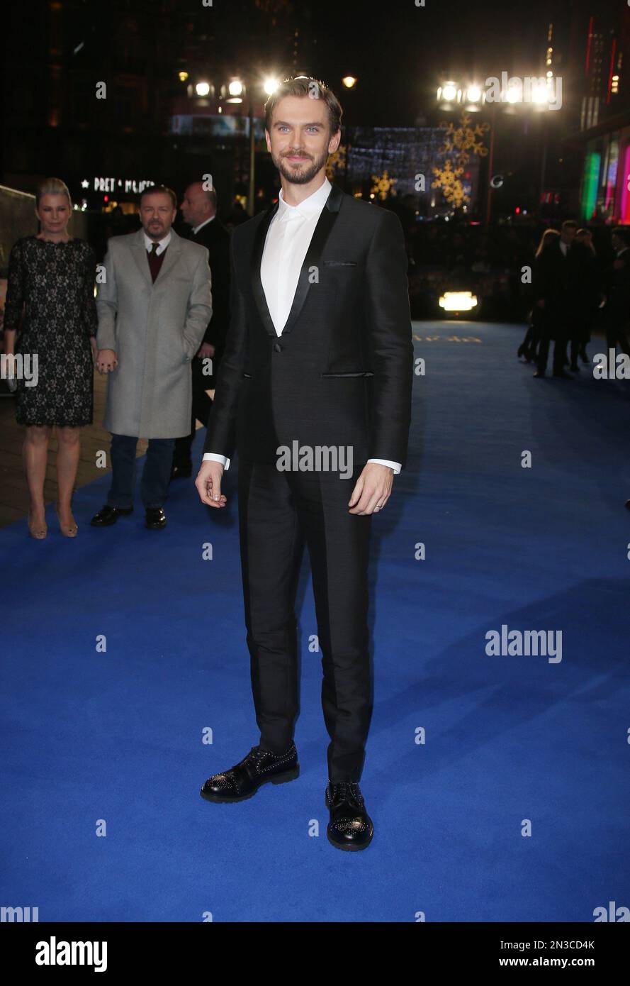 Actor Dan Stevens poses for photographers upon arrival for the premiere ...