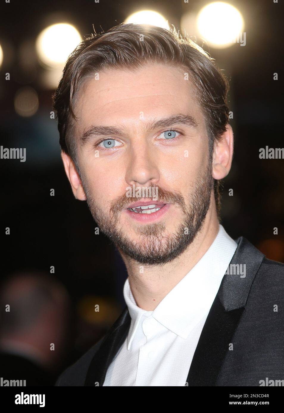 Actor Dan Stevens poses for photographers upon arrival for the premiere ...