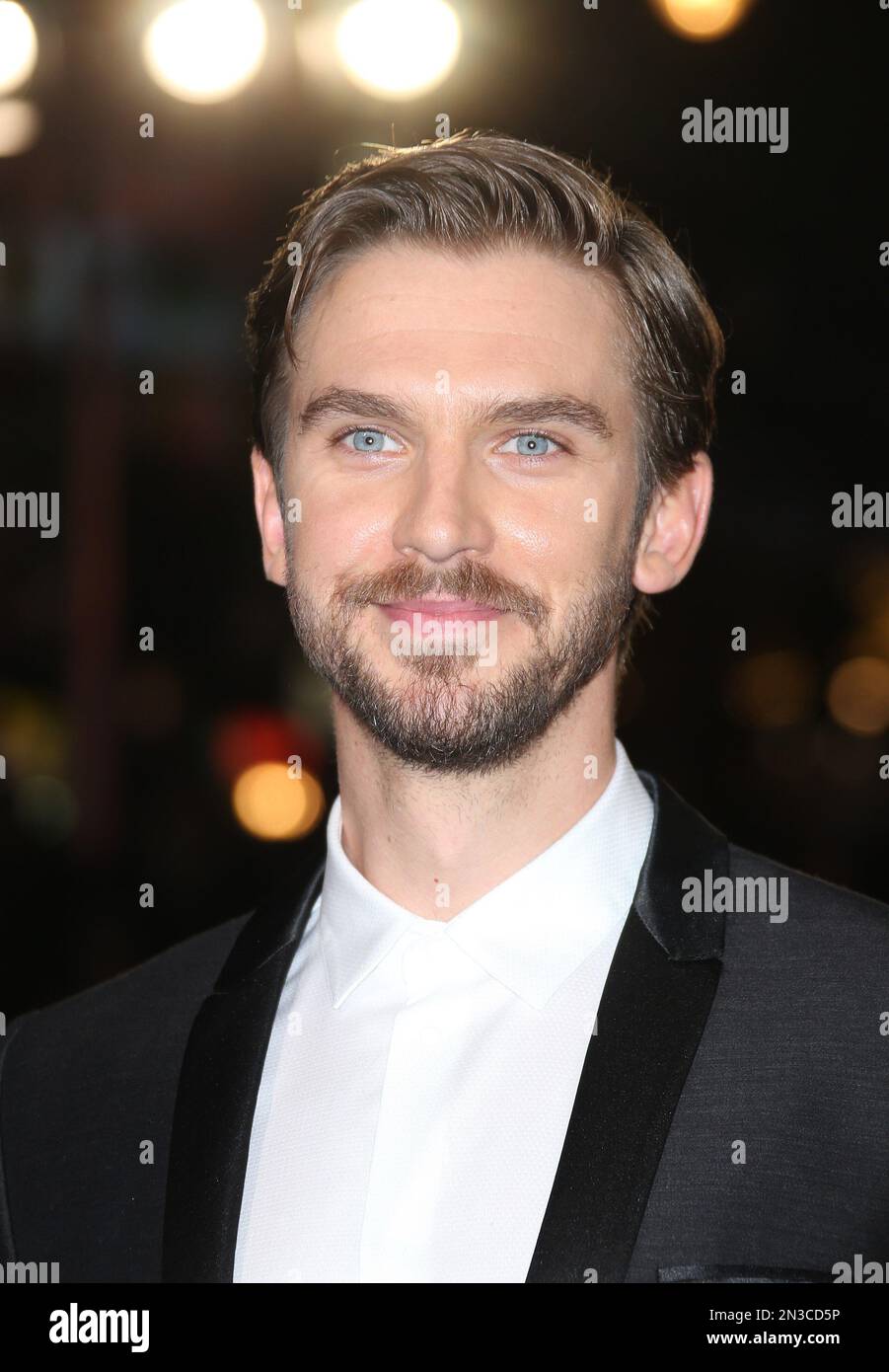 Actor Dan Stevens poses for photographers upon arrival for the premiere ...
