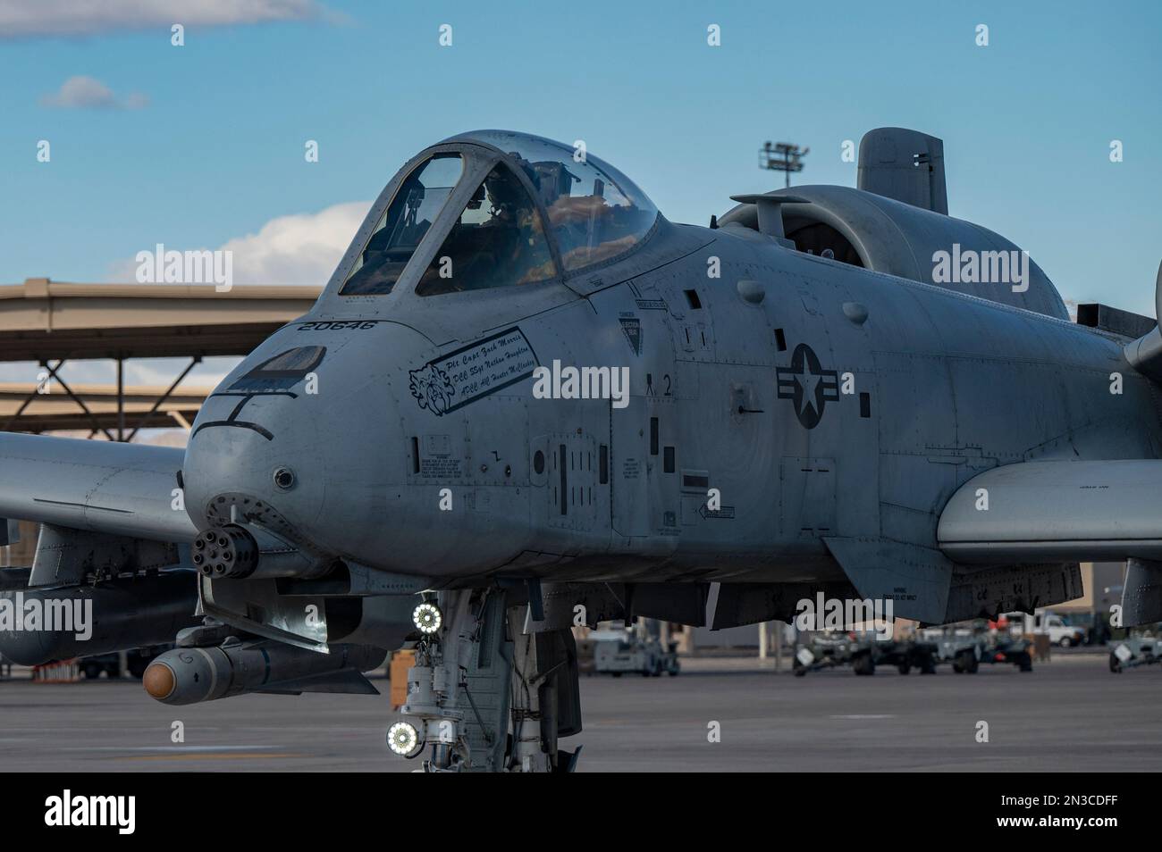 An A-10C Thunderbolt II pilot, assigned to the 354th Fighter Squadron ...