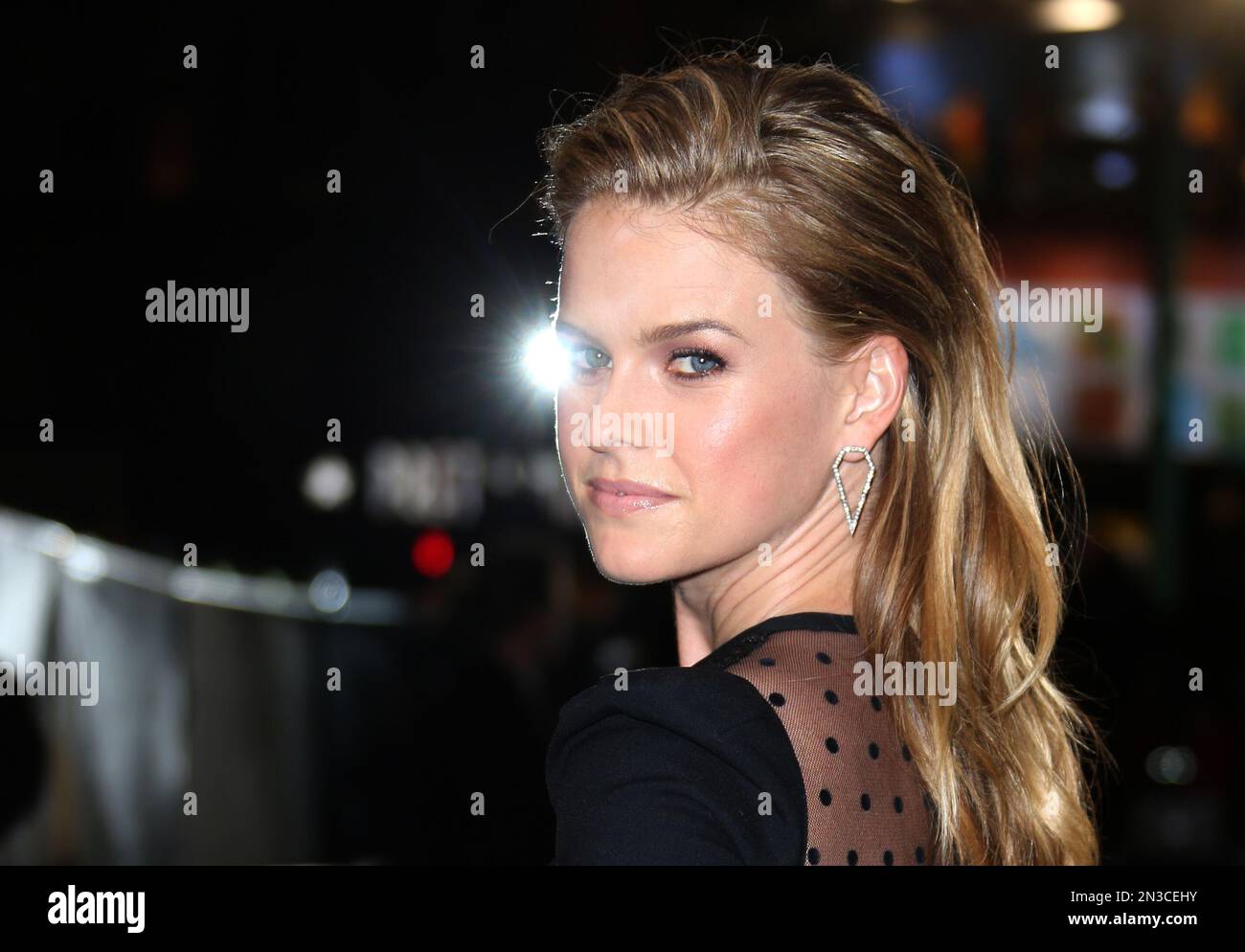 Actress Alice Eve Poses For Photographers Upon Arrival For The Premiere Of The Film Night At