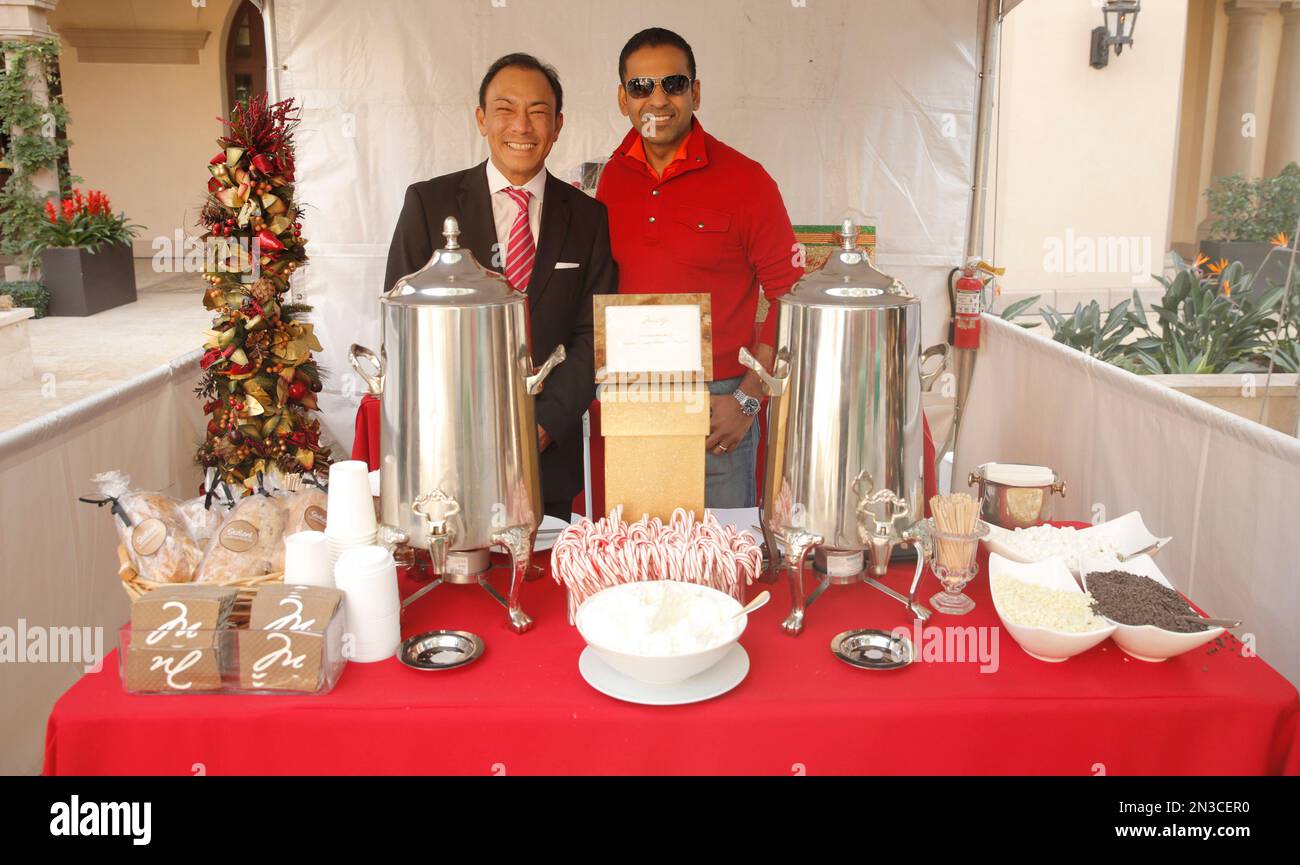 Masato Kominami and Pradeep Raman at the Montage Booth at the Beverly ...
