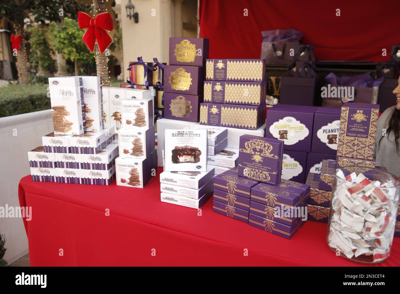 Vosges Haut Chocolate Booth at the Beverly Hills Holiday Bazaar on ...
