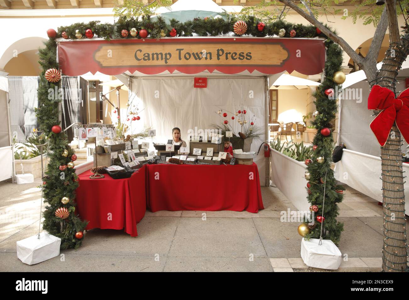 Camp Town Press Booth at the Beverly Hills Holiday Bazaar on Sunday ...