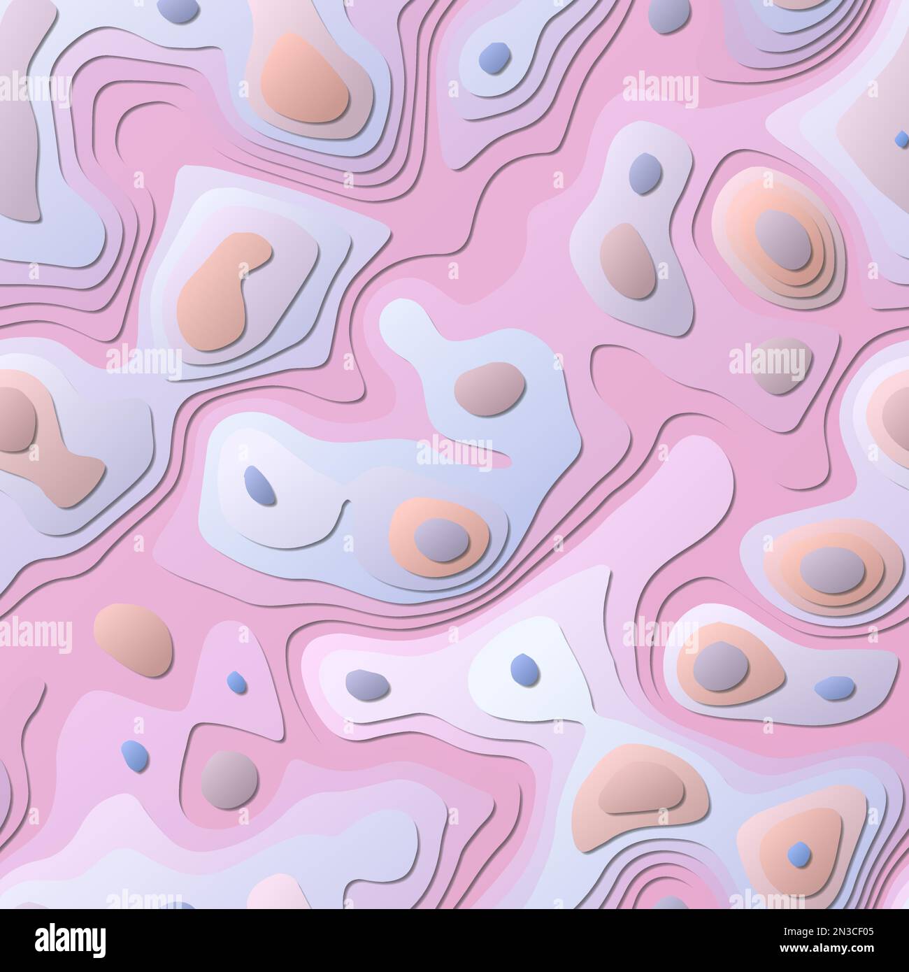 Colorful abstract layers. Papercut style background. Vibrant 3d ...