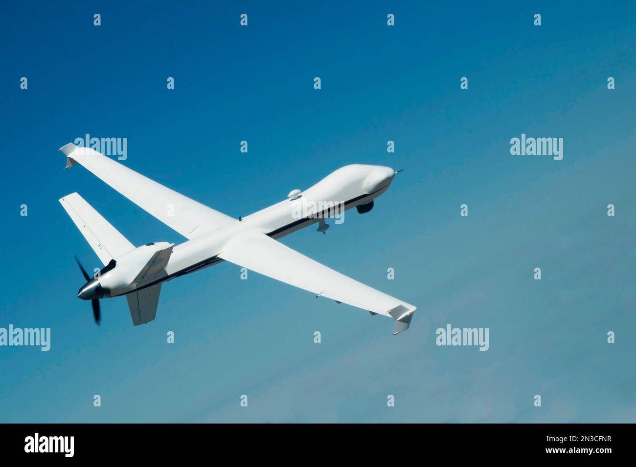 Unmanned aerial vehicle against the sky. Elements of this image ...