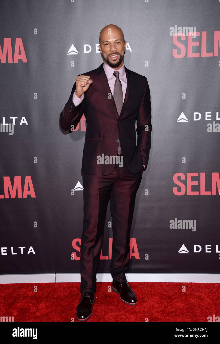 Common attends the premiere of "Selma" at the Ziegfeld Theatre on ...