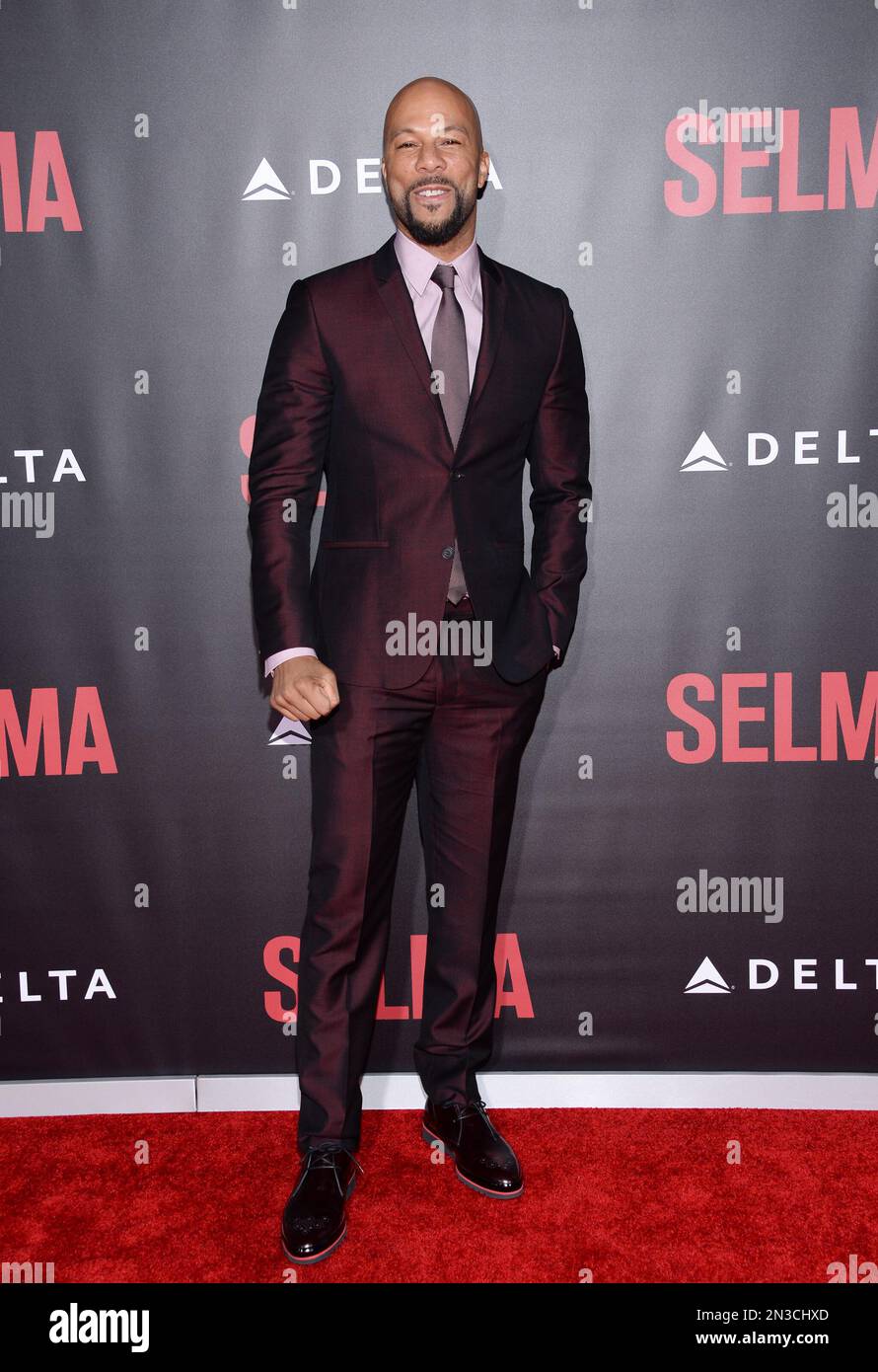 Common attends the premiere of "Selma" at the Ziegfeld Theatre on ...