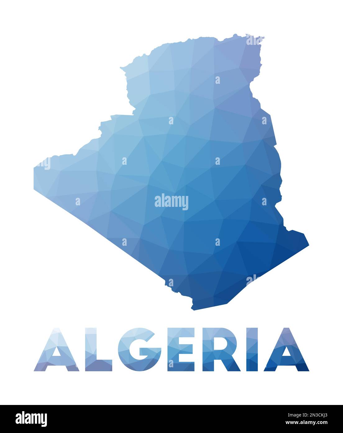 Low poly map of Algeria. Geometric illustration of the country. Algeria ... Low poly map of Algeria. Geometric illustration of the country. Algeria ...