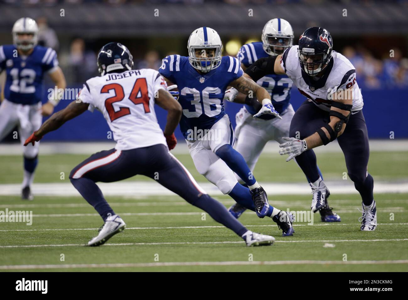 Indianapolis Colts running back Dan Herron cuts in front of Houston ...