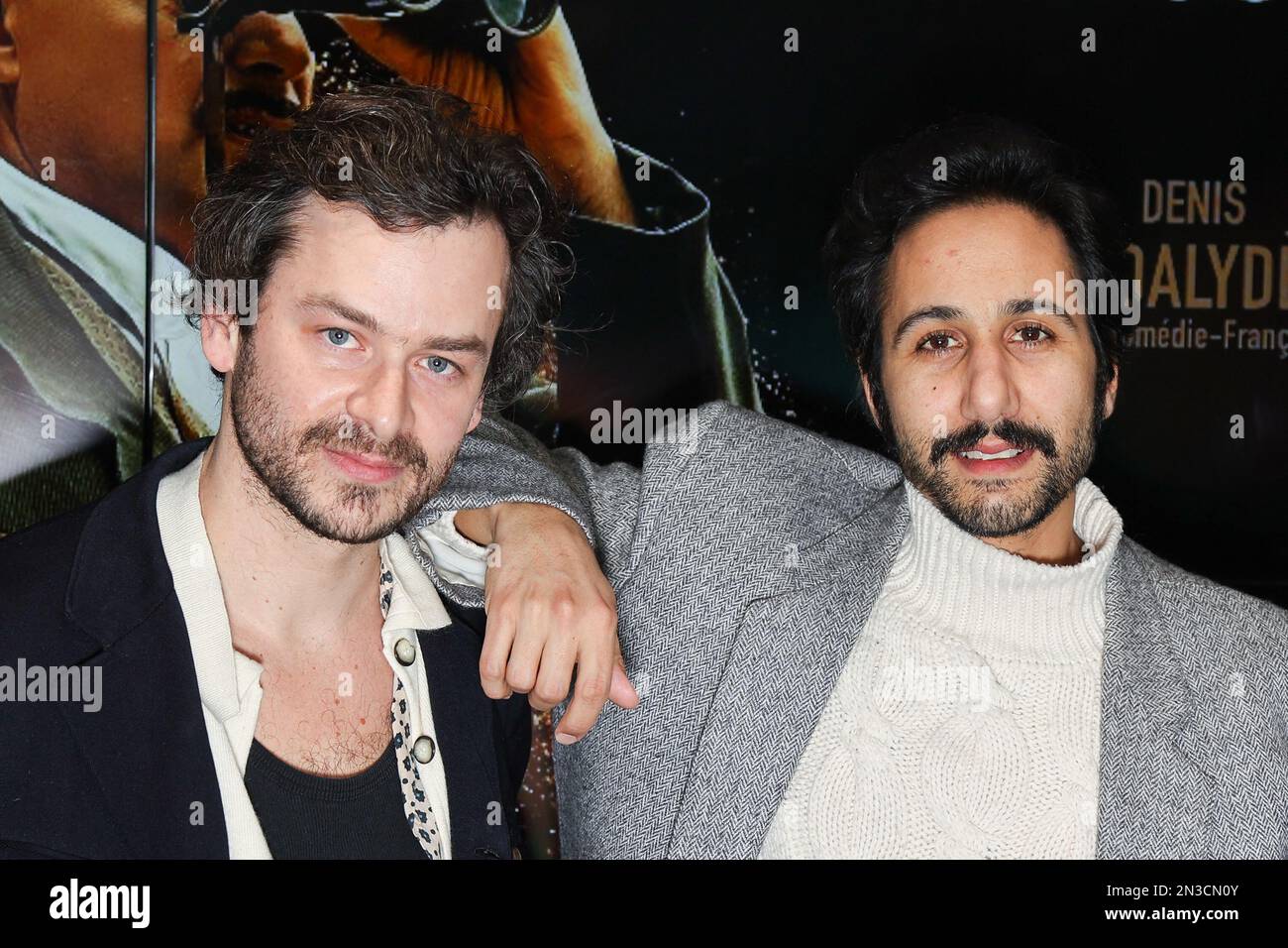 Sebastien Wolf and Arthur Teboul from the band 'Feu Chatterton' attend ...