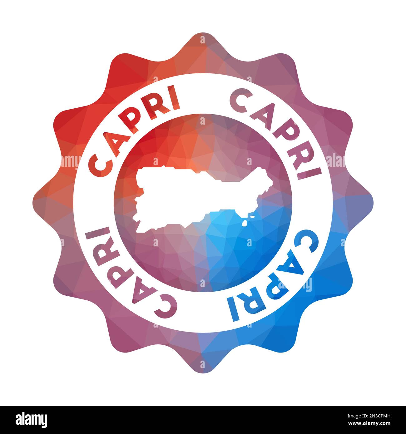 Map of capri island Stock Vector Images - Alamy