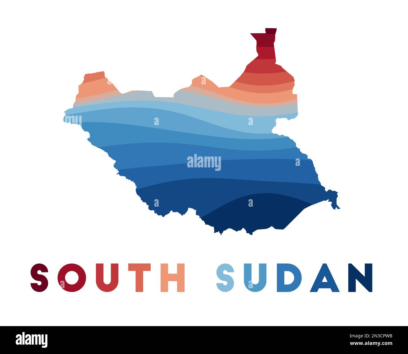 Map of south sudan Stock Vector Images - Alamy