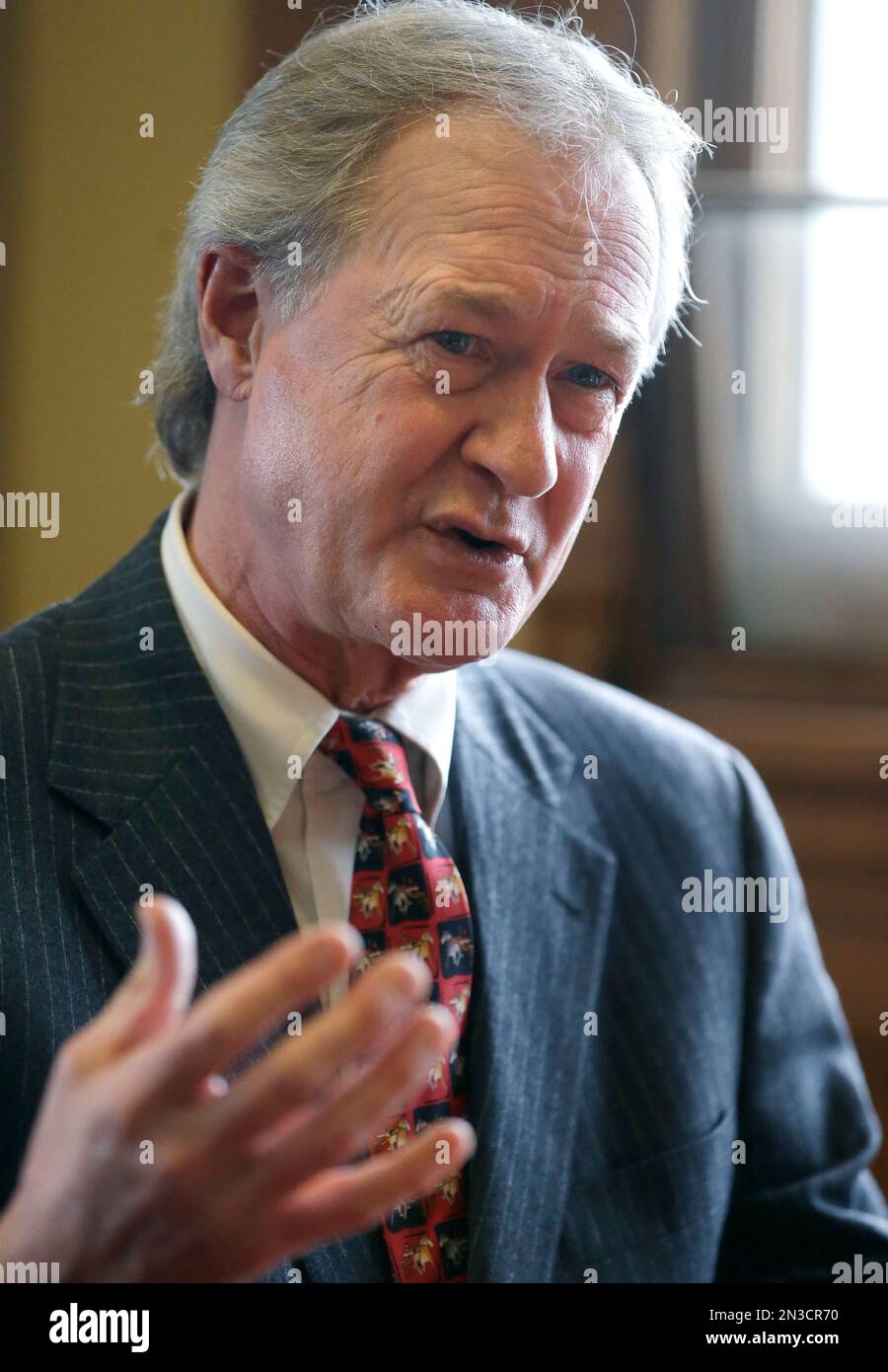 In this Thursday, Dec. 11, 2014 photo Rhode Island Gov. Lincoln Chafee ...