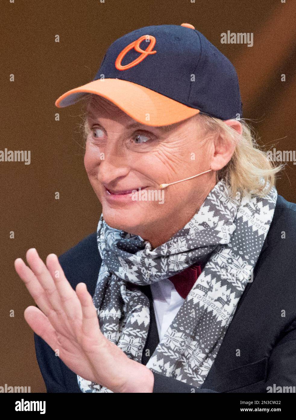 German actor and comedian Otto Waalkes smiles during the final German ...