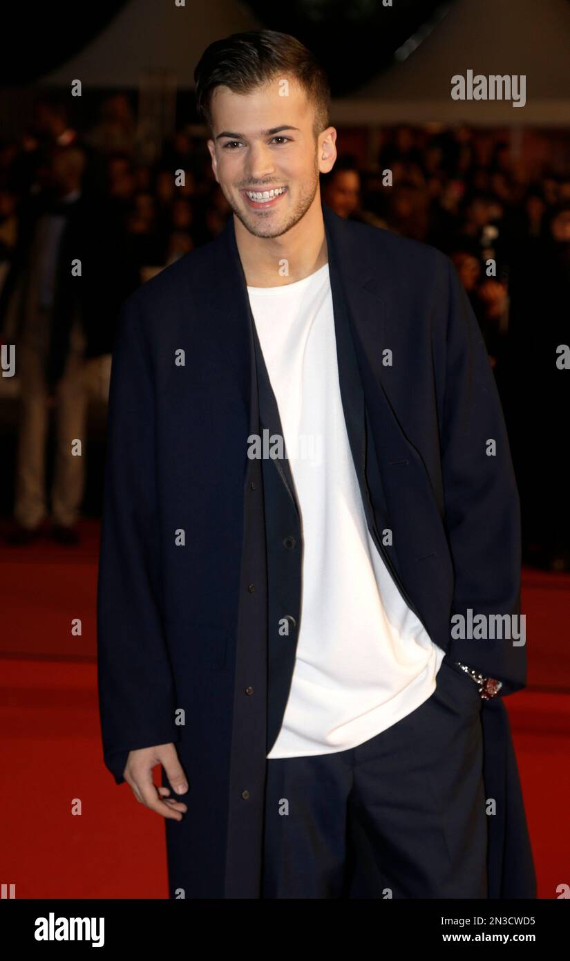 Portuguese pop, dance, hip hop and R&B singer David Carreira arrives at ...