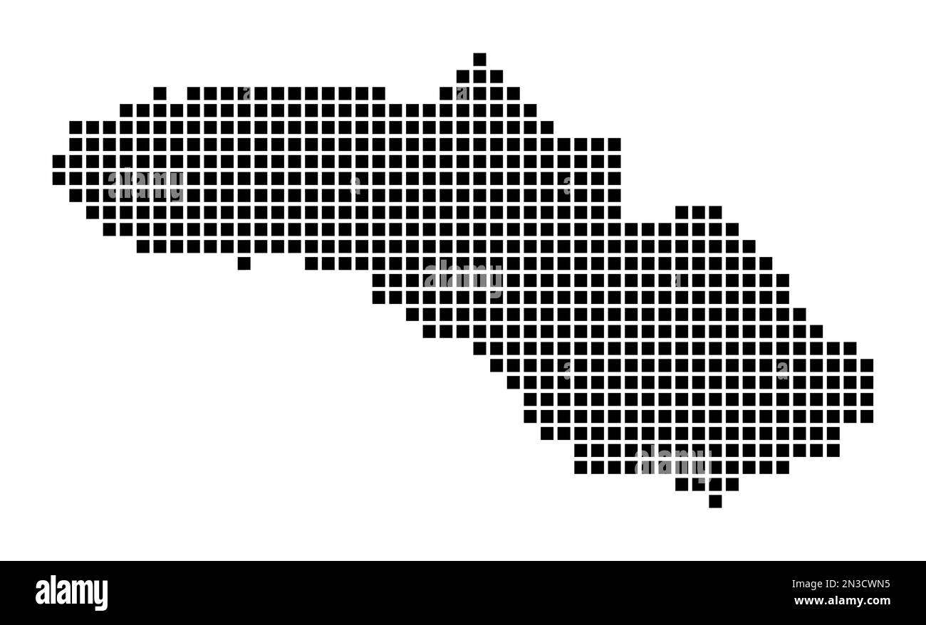 Sumba map. Map of Sumba in dotted style. Borders of the island filled ...