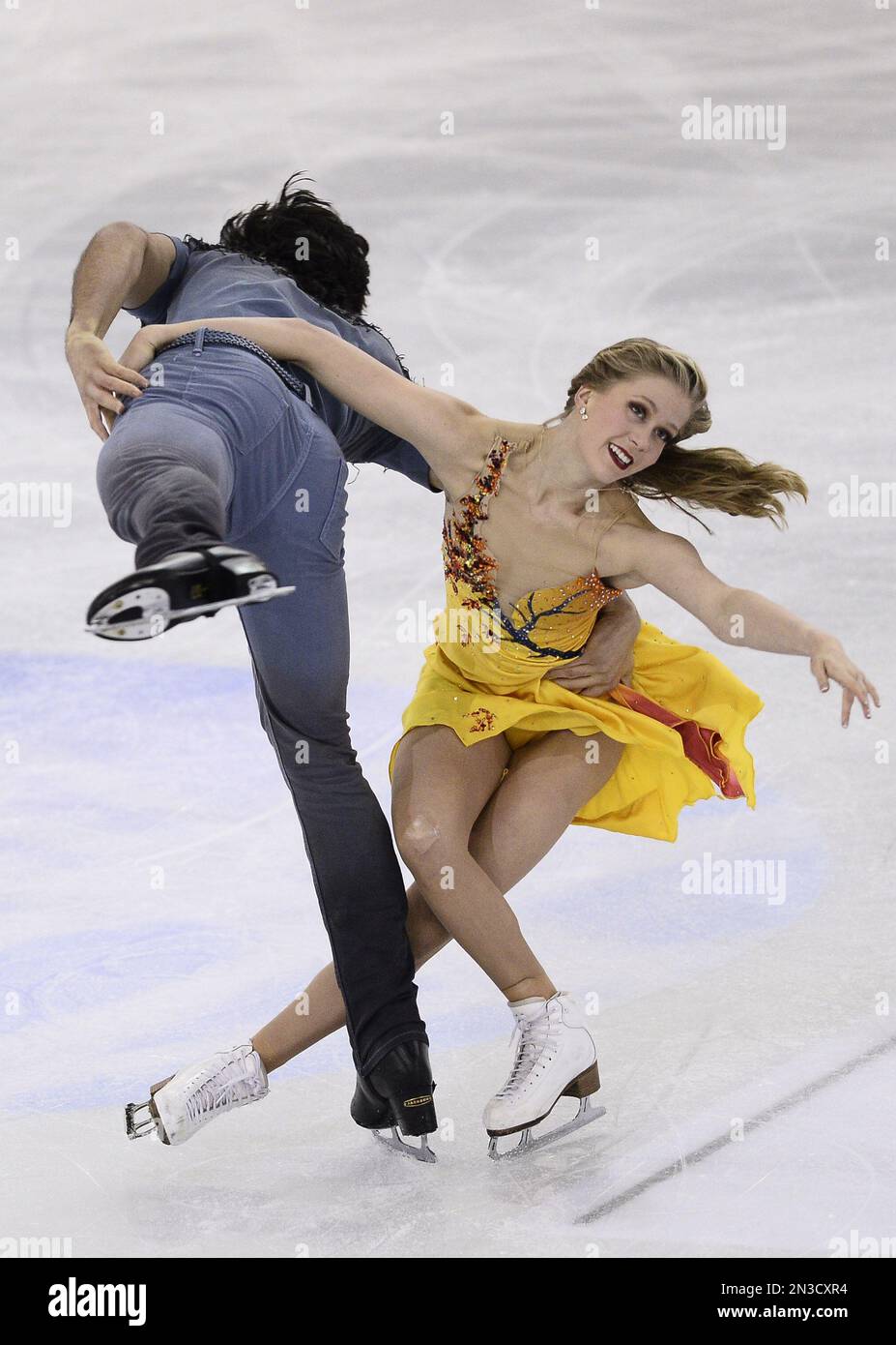 Kaitlyn Weaver and Andrew Poje, of Canada, during their Ice Dance Free ...