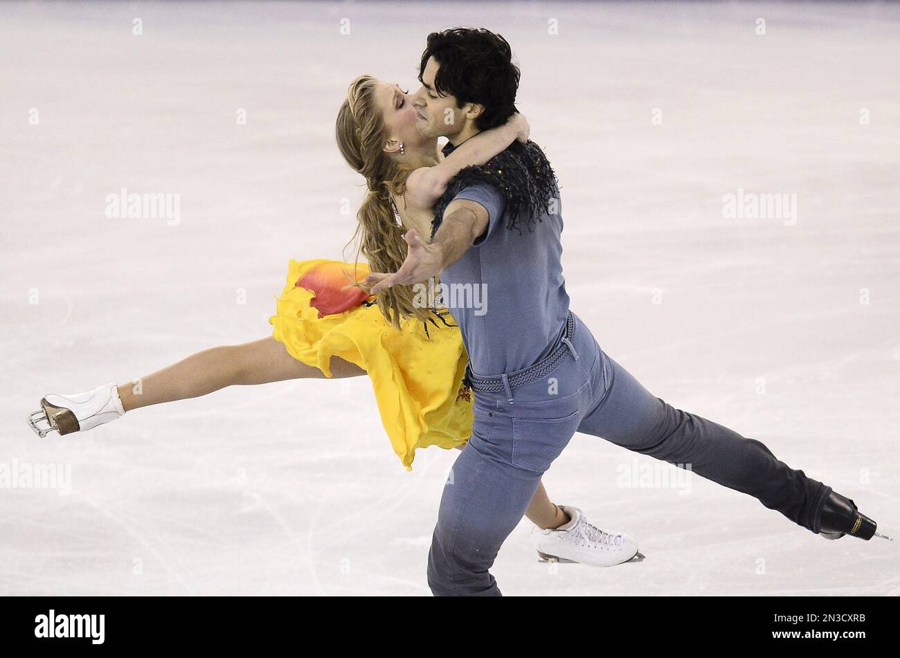 Kaitlyn Weaver and Andrew Poje, of Canada, during their Ice Dance Free ...
