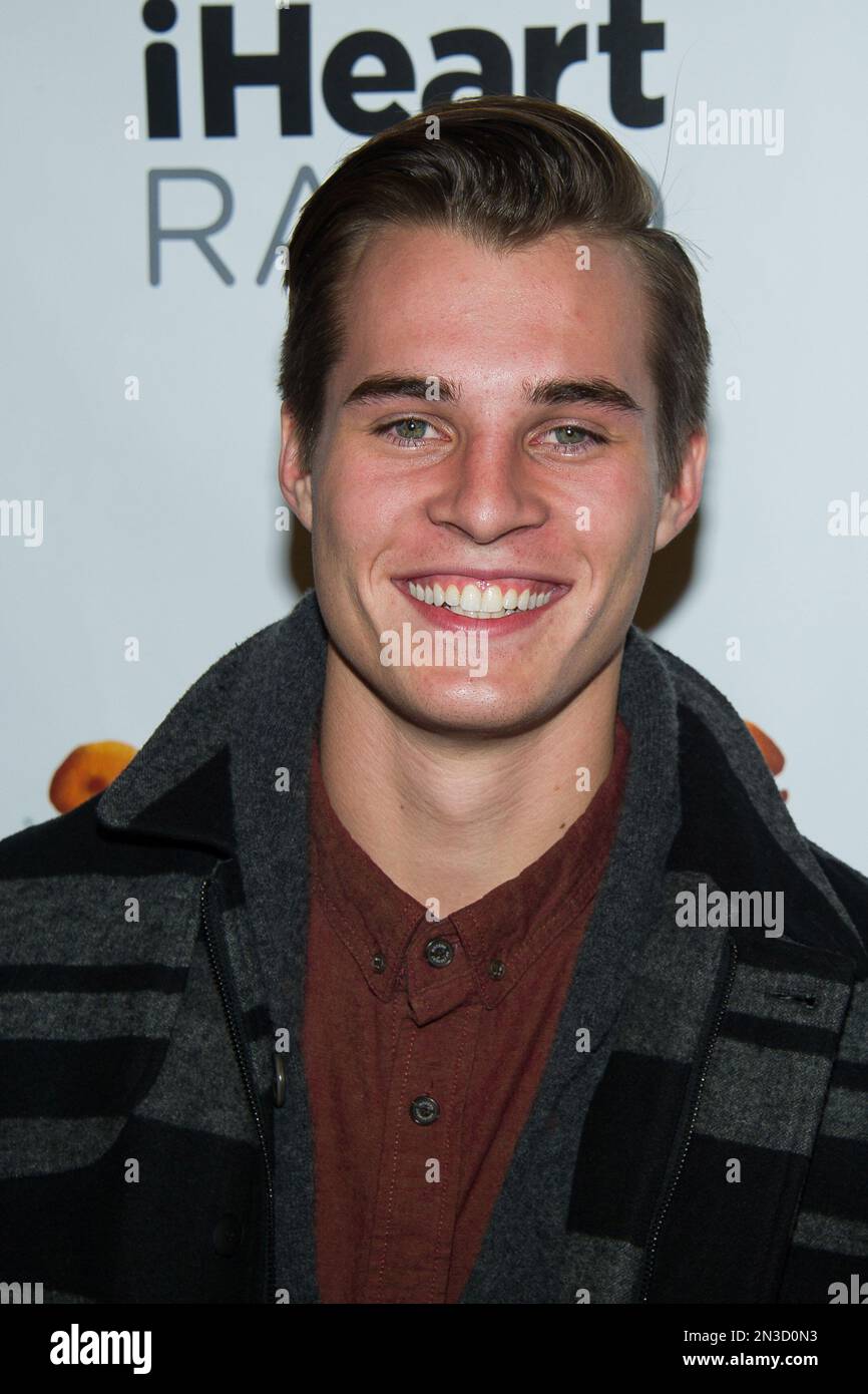 Marcus Johns poses in the Z100 Jingle Ball press room at Madison Square ...