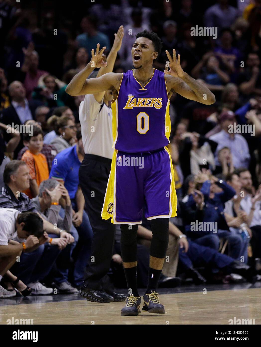Nick Young Shooting Over Lebron