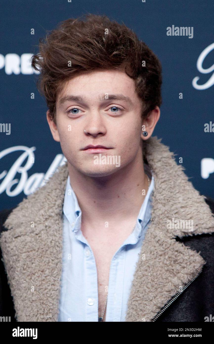 Connor Ball component from the British band The Vamps poses for ...