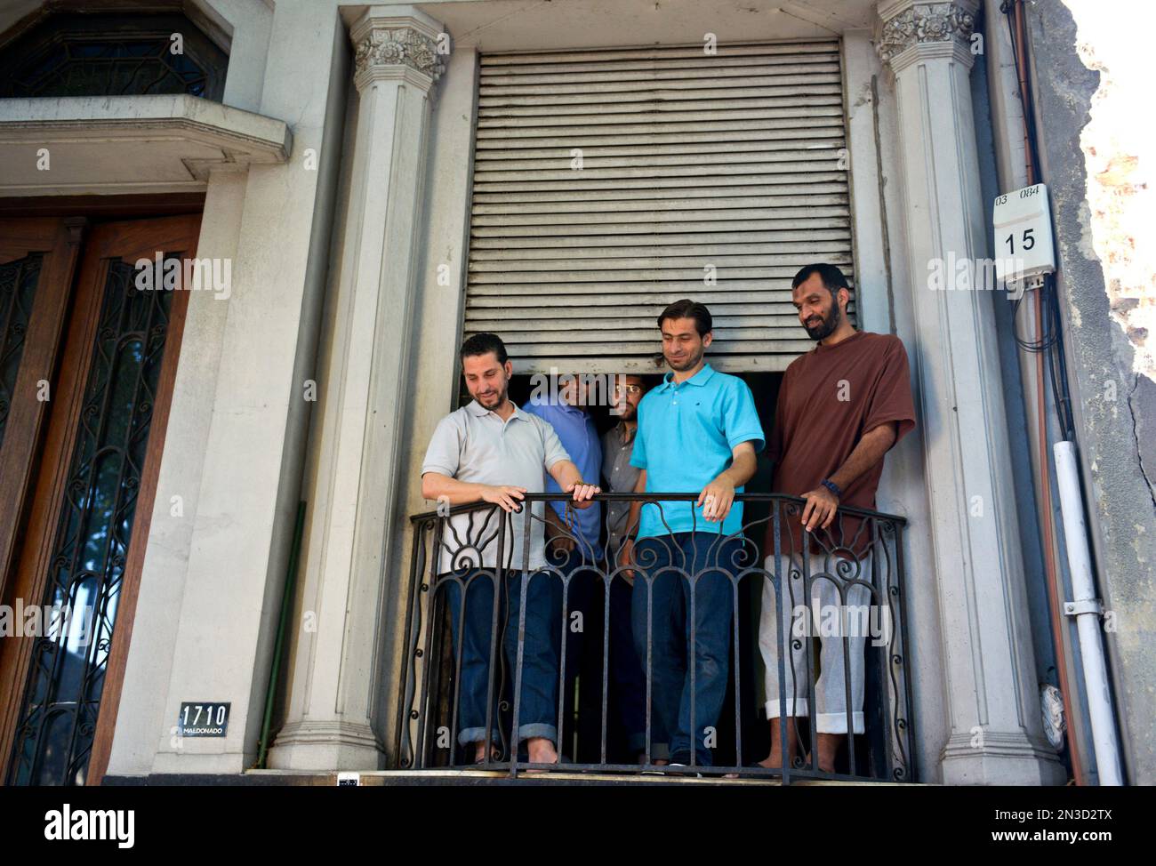 Former Guantanamo prisoners, from left, Adel bin Muhammad El Ouerghi ...