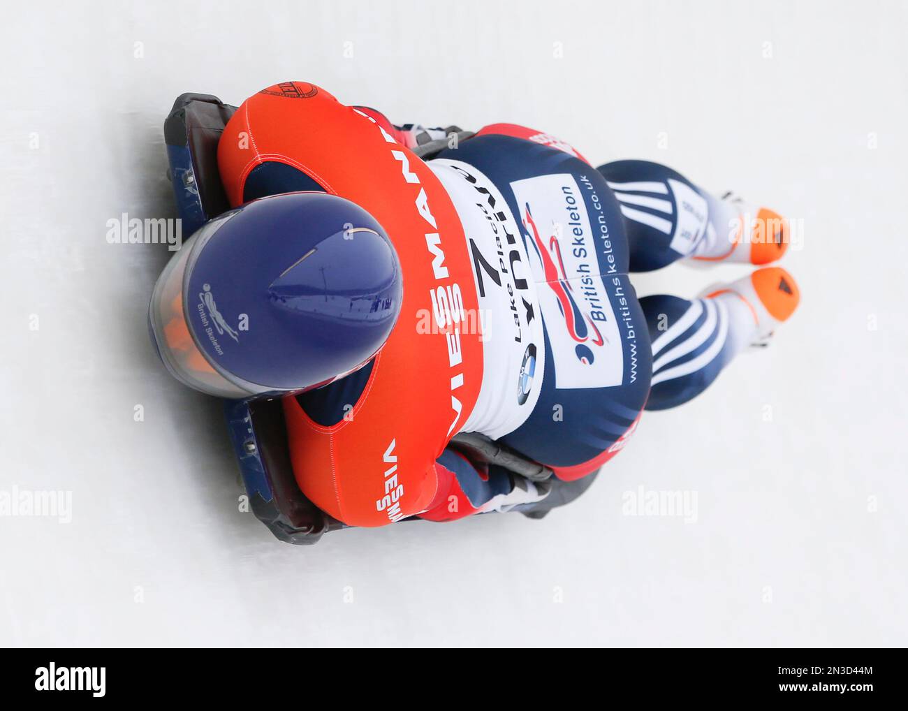 Great Britain's Elizabeth Yarnold competes in the women's skeleton ...
