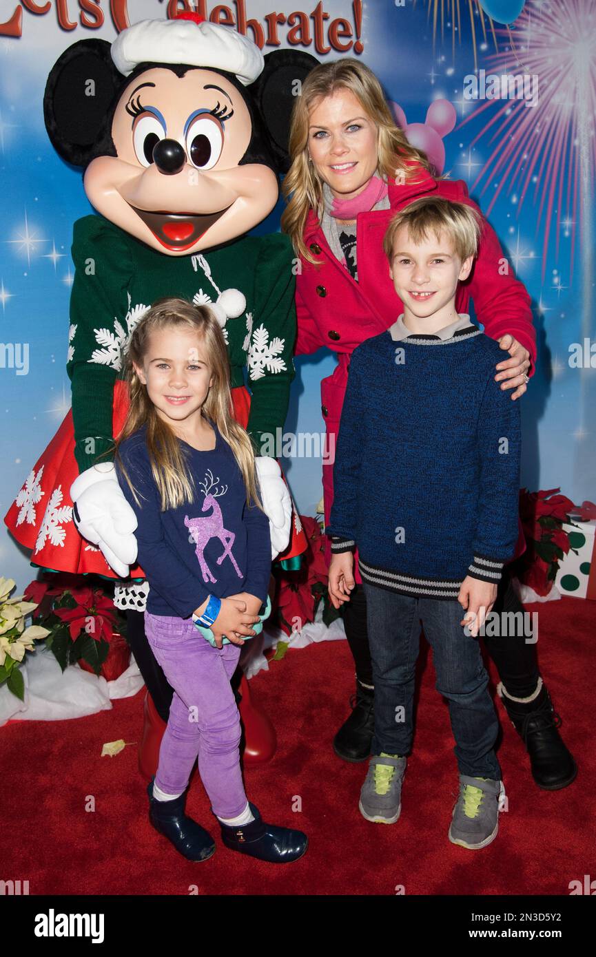 Alison Sweeney, with her children Ben Sanov and Megan Hope Sanov attend ...
