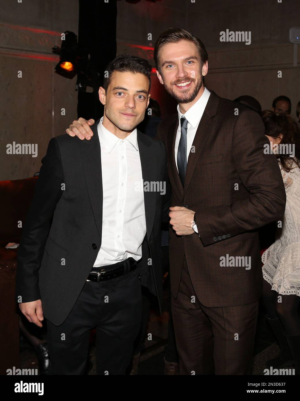 Rami Malek and Dan Stevens attend the after party of "Night at the ...