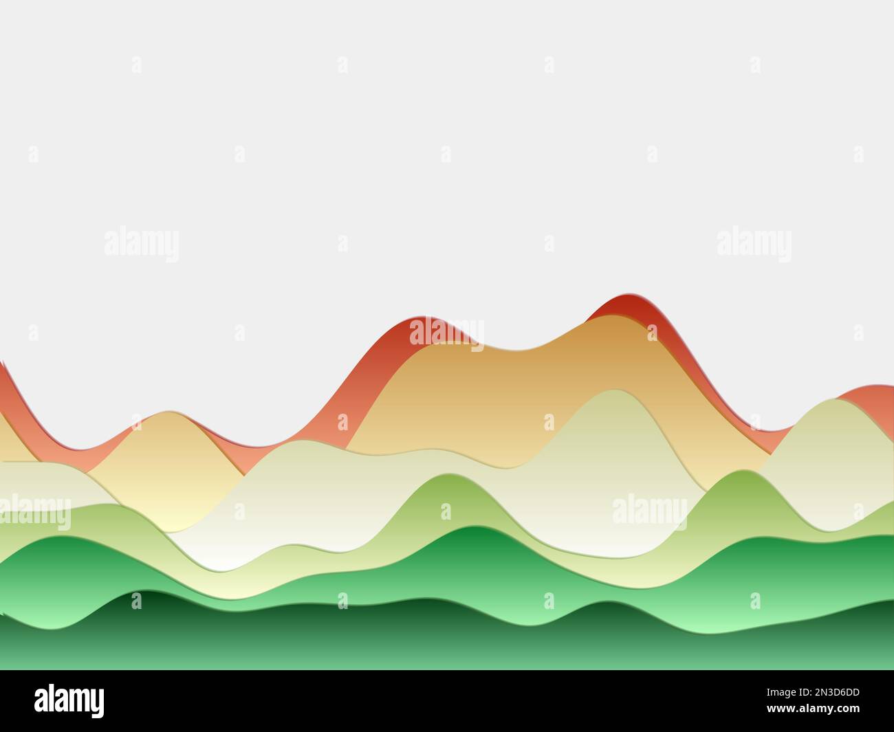 Abstract mountains background. Curved layers in red yellow green colors ... Abstract mountains background. Curved layers in red yellow green colors ...