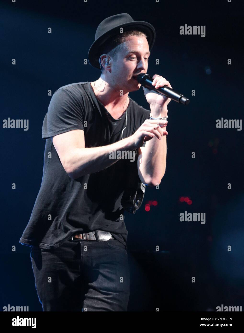 Ryan Tedder of the band OneRepublic performs in concert during the Q102 ...